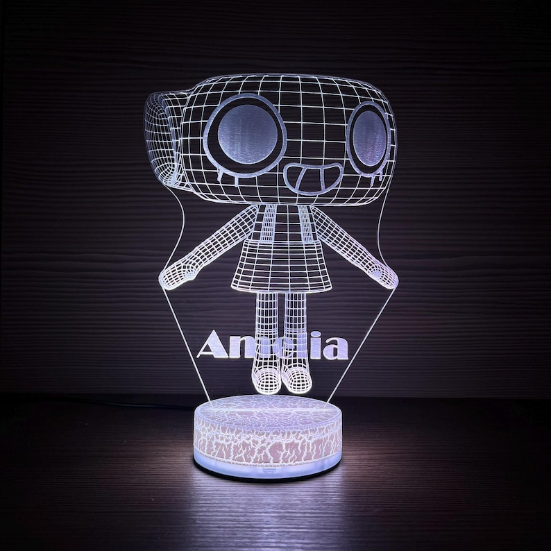 Shelly 3D Lamp Dandy's World Fan Gift Night Light Shelly Lamp Bedside ...