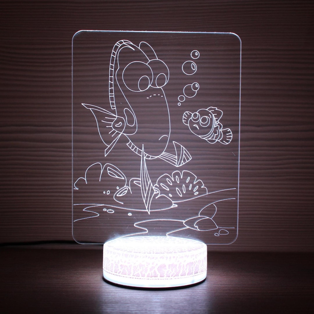 Dory Fish Nemo Personalized Cartoon Fish Daughter Birthday Gift Night ...