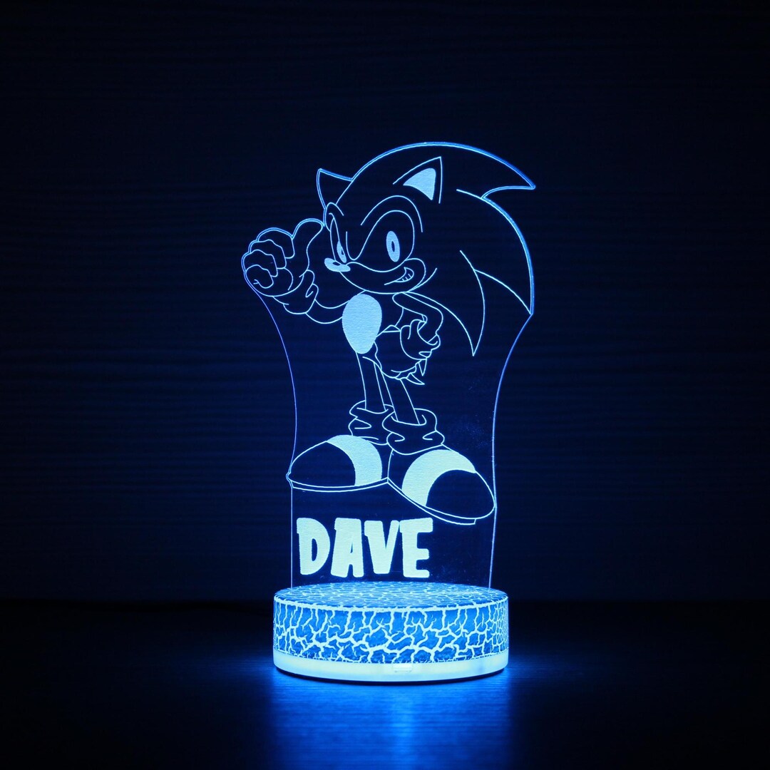 Sonic the Hedgehog Sonic Lamp Sonic Light LED Bedroom Wall Decoration ...