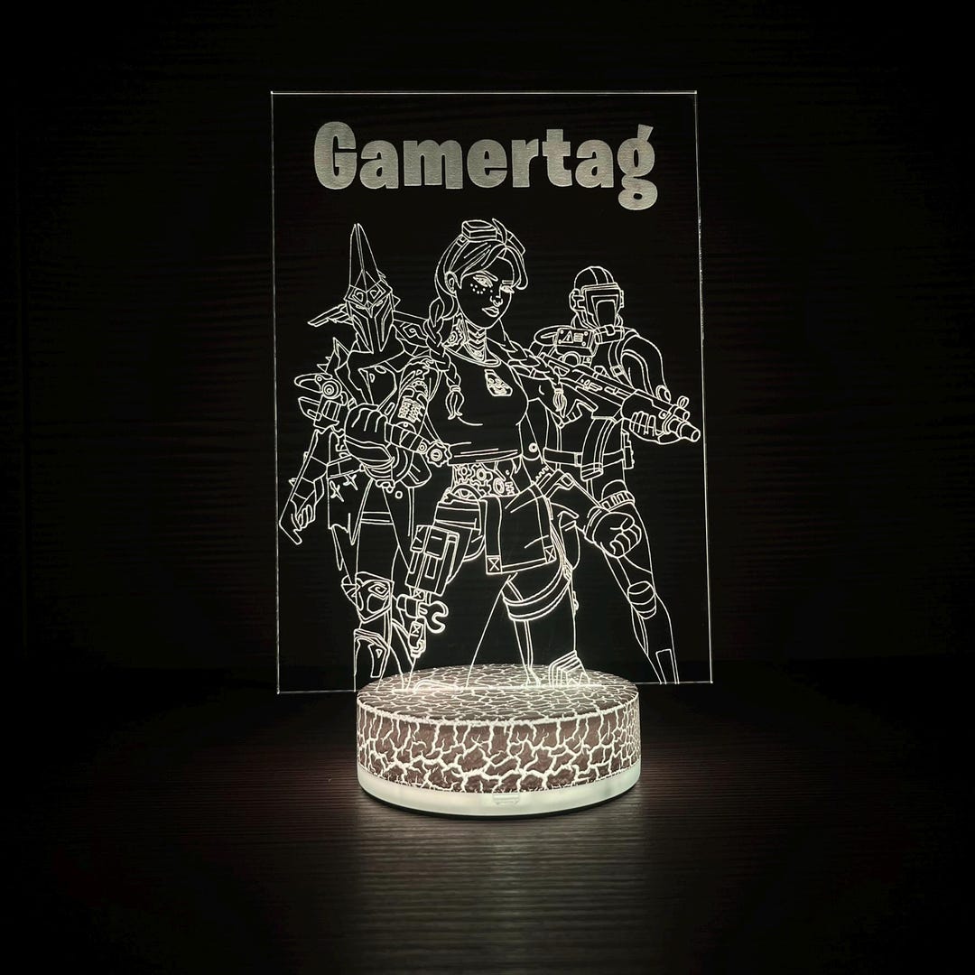 Custom Gamertag Gaming Room Decor Gift for Gamer Neon Sign Battle Game ...