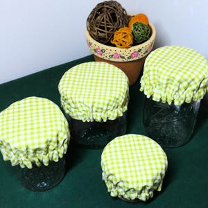 REVERSIBLE Mason Ball Jar Covers Set of 4, Fit Wide Mouth and Regular ...