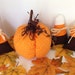 Fabric Pumpkin and Candy Corn Set, Handmade, Decorated Fall Pumpkin and ...