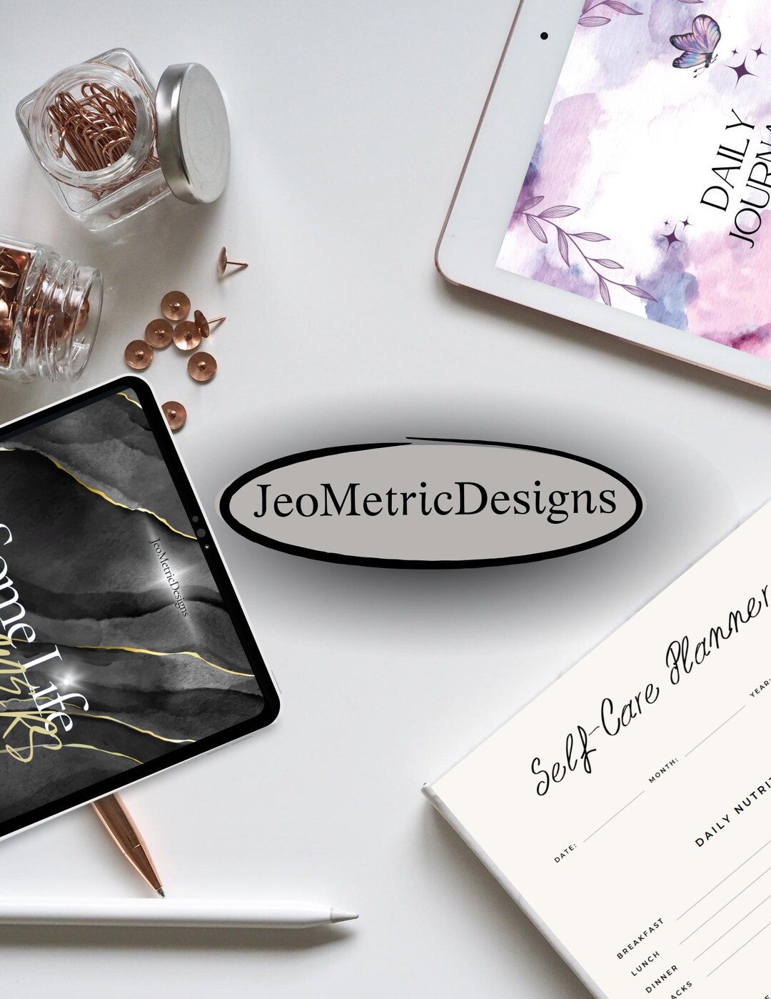 Personal Journal Template | Canva Editable | Digital Self-care Planner ...