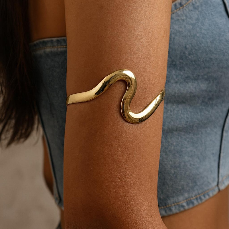 Gold Arm Cuff - Etsy