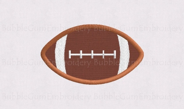 Football Applique Embroidery Design Instant Download | Etsy