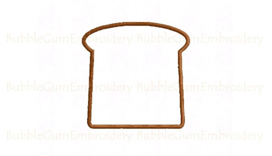 Toast Applique Embroidery Design Instant Download - Etsy