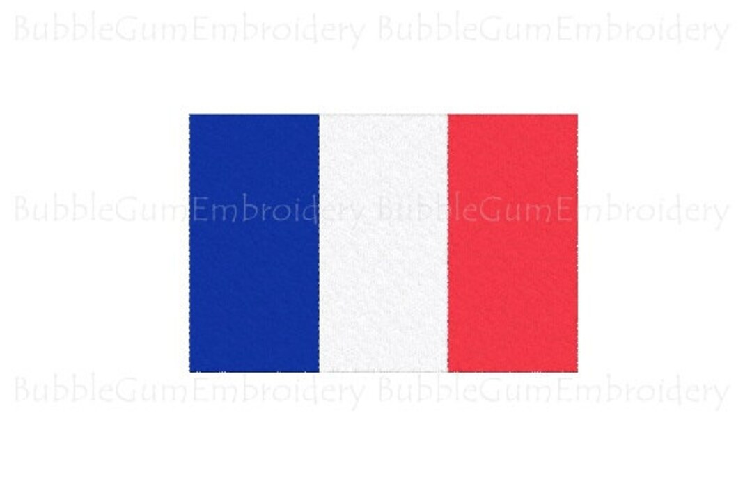 France Flag Embroidery Design Instant Download - Etsy