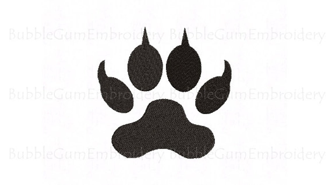 Dog Paw Print Embroidery Design Instant Download - Etsy
