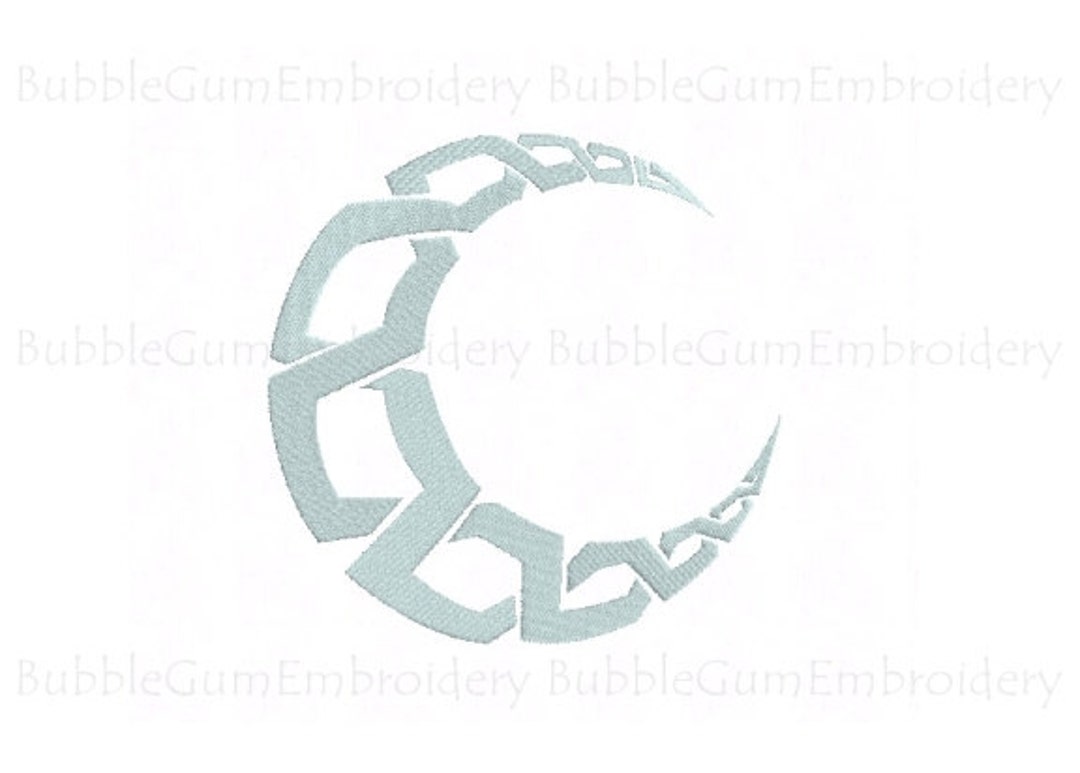 Celtic Moon Embroidery Design Instant Download - Etsy