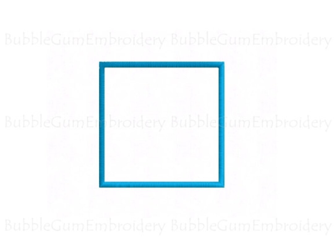 Square Applique Embroidery Design Instant Download - Etsy