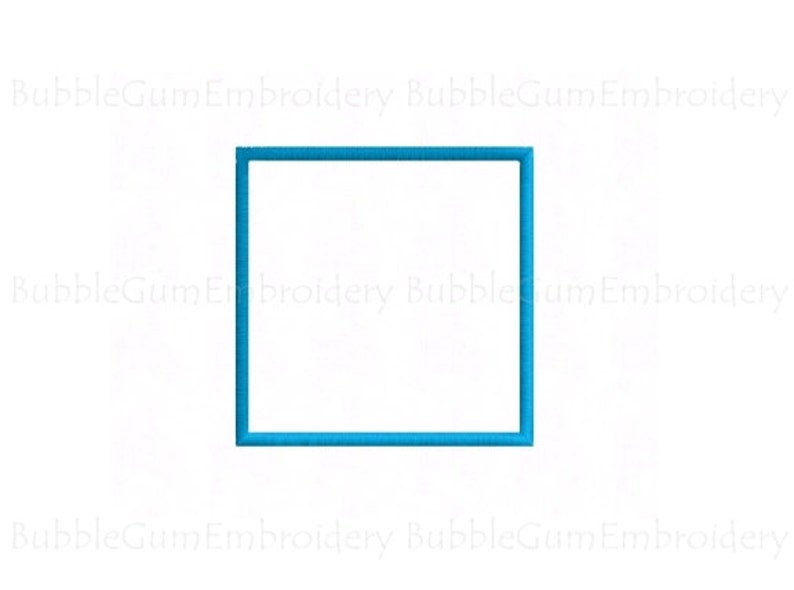 Square Applique Embroidery Design Instant Download - Etsy