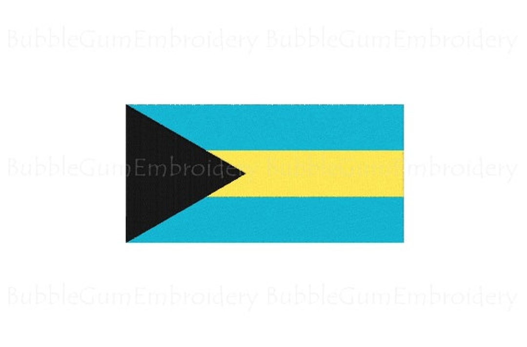 The Bahamas Flag Embroidery Design Instant Download - Etsy