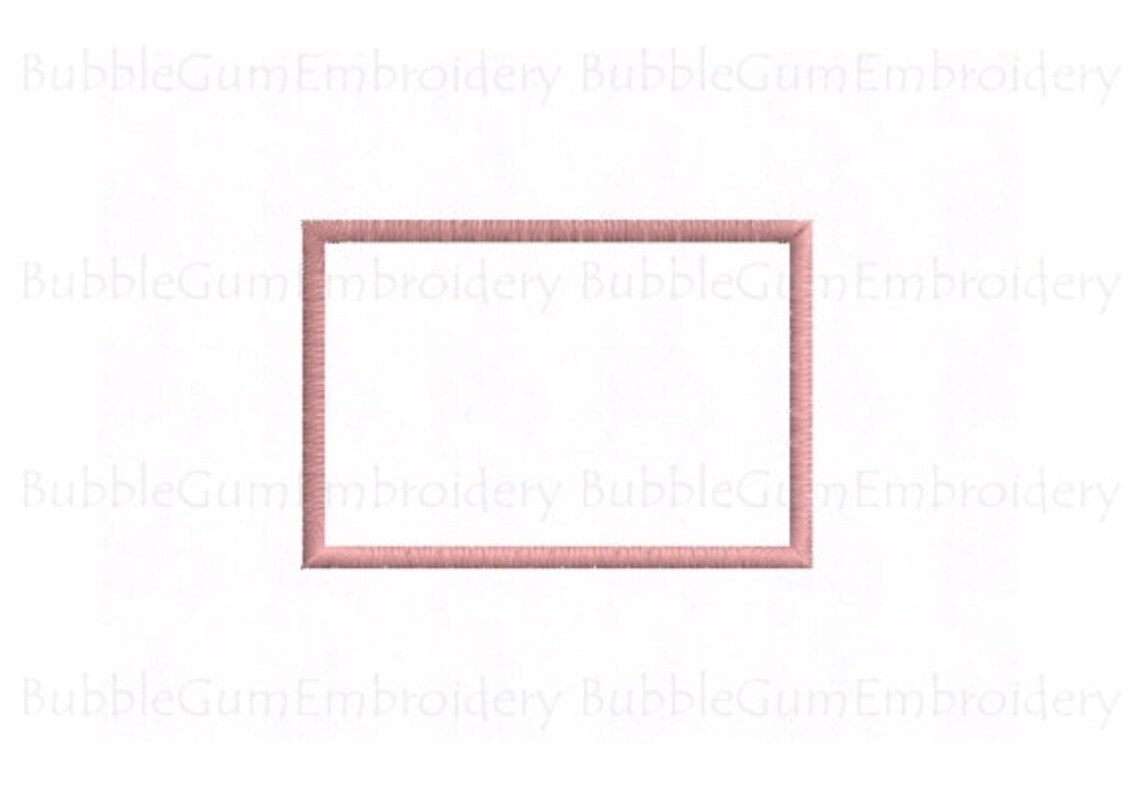 Rectangle Applique Embroidery Design Instant Download | Etsy
