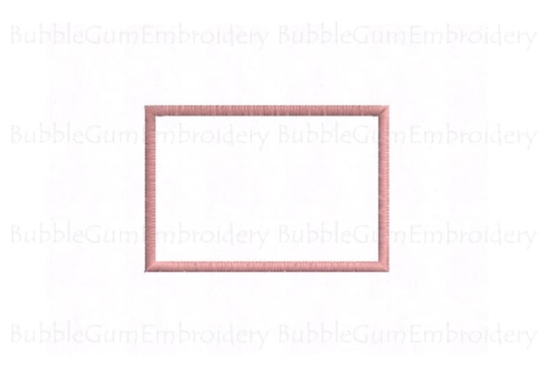 Rectangle Applique Embroidery Design Instant Download | Etsy