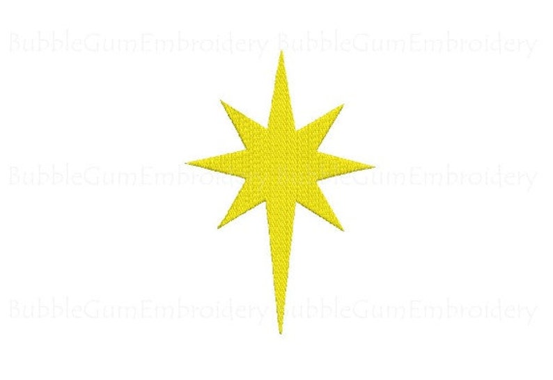 Star of Bethlehem Embroidery Design Instant Download - Etsy