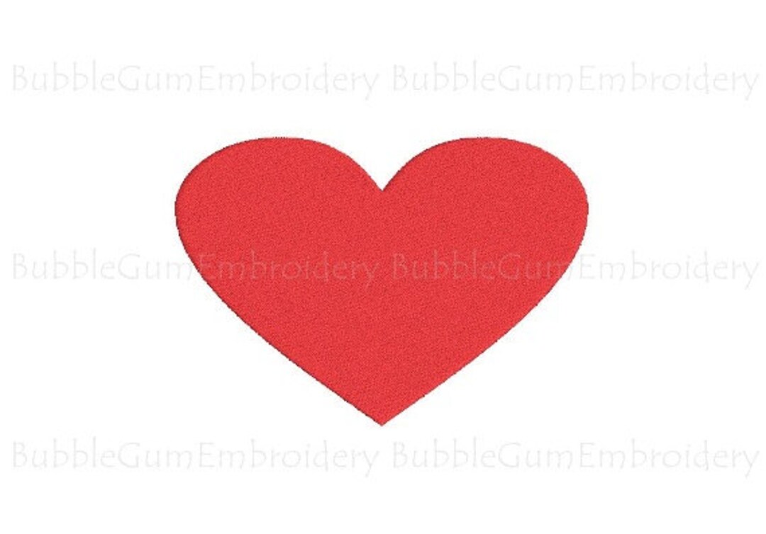 Heart Embroidery Design Instant Download - Etsy