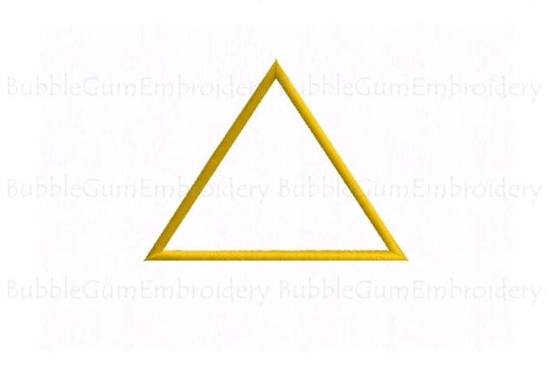 Triangle Applique Embroidery Design Instant Download - Etsy