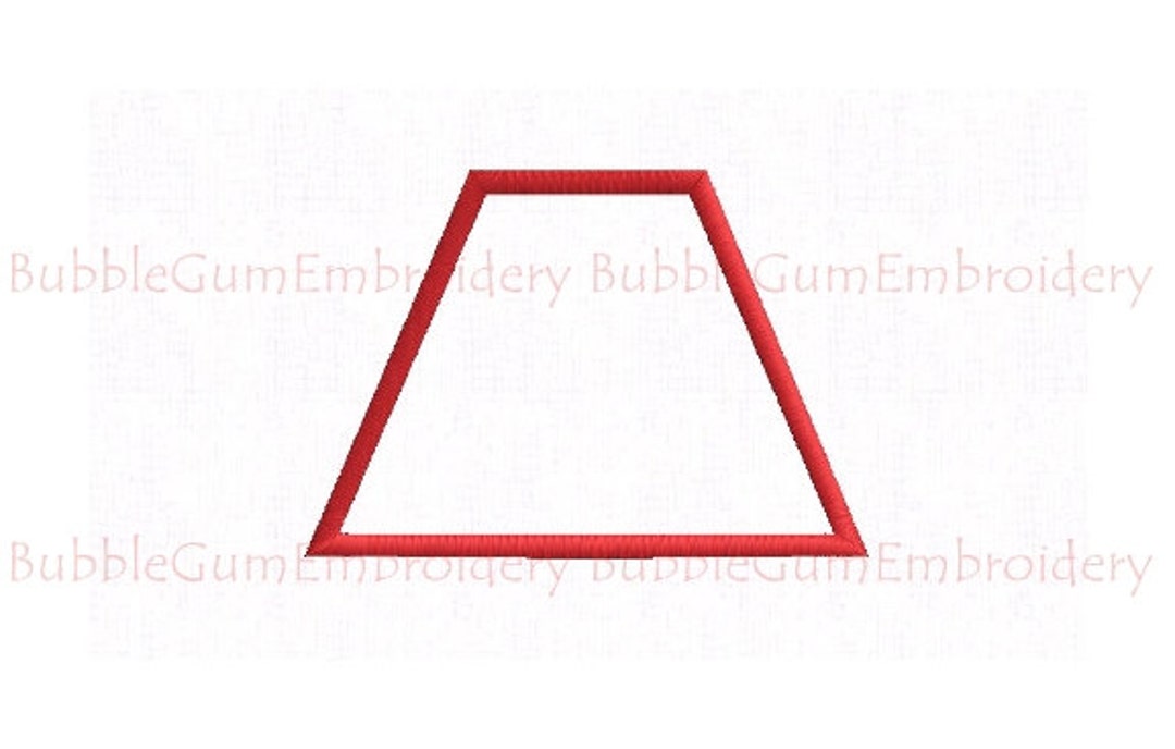 Trapezoid Applique Embroidery Design Instant Download - Etsy
