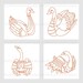 Redwork Swans Embroidery Designs Instant Download - Etsy