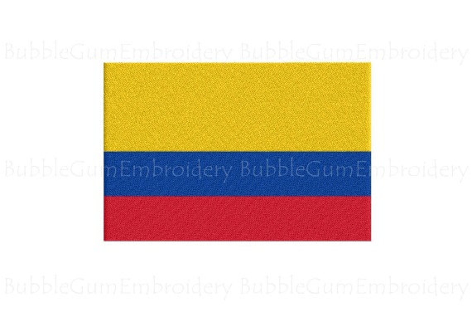 Colombia Flag Embroidery Design Instant Download - Etsy