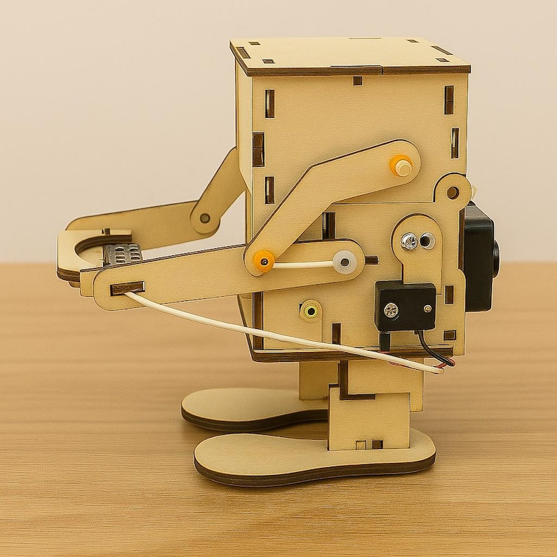 DIY Robot Coin Bank: Wood Model Kit, STEM Toy. - Etsy