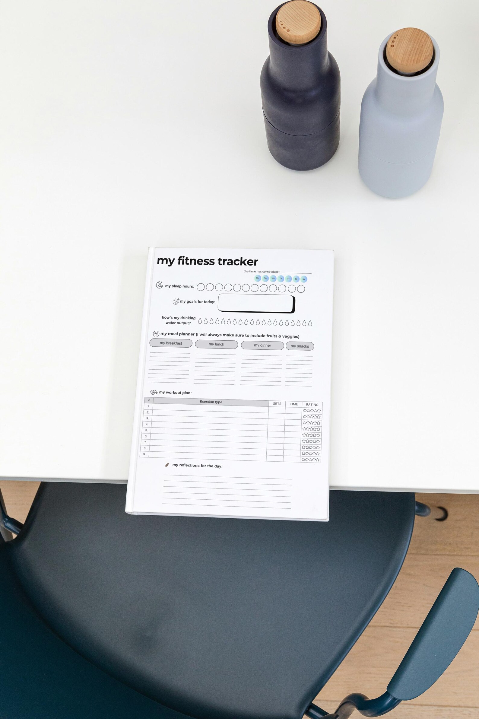 Printable Fitness Tracker – Crush Your Fitness Goals!, Workout Tracker ...