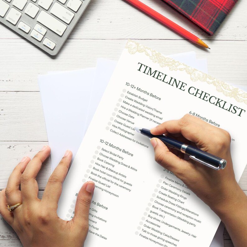 Editable Wedding Planning Checklist: Printable PDF & Canva Template - Etsy