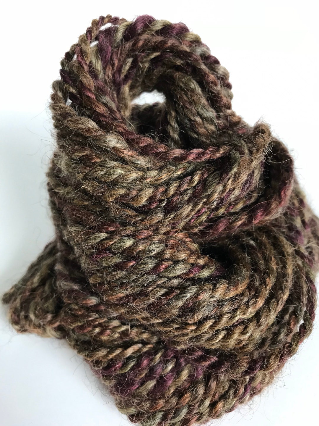 Handspun Yarn — “crisp” — Gotland Wool — Bulky Weight 38 Yards - Etsy