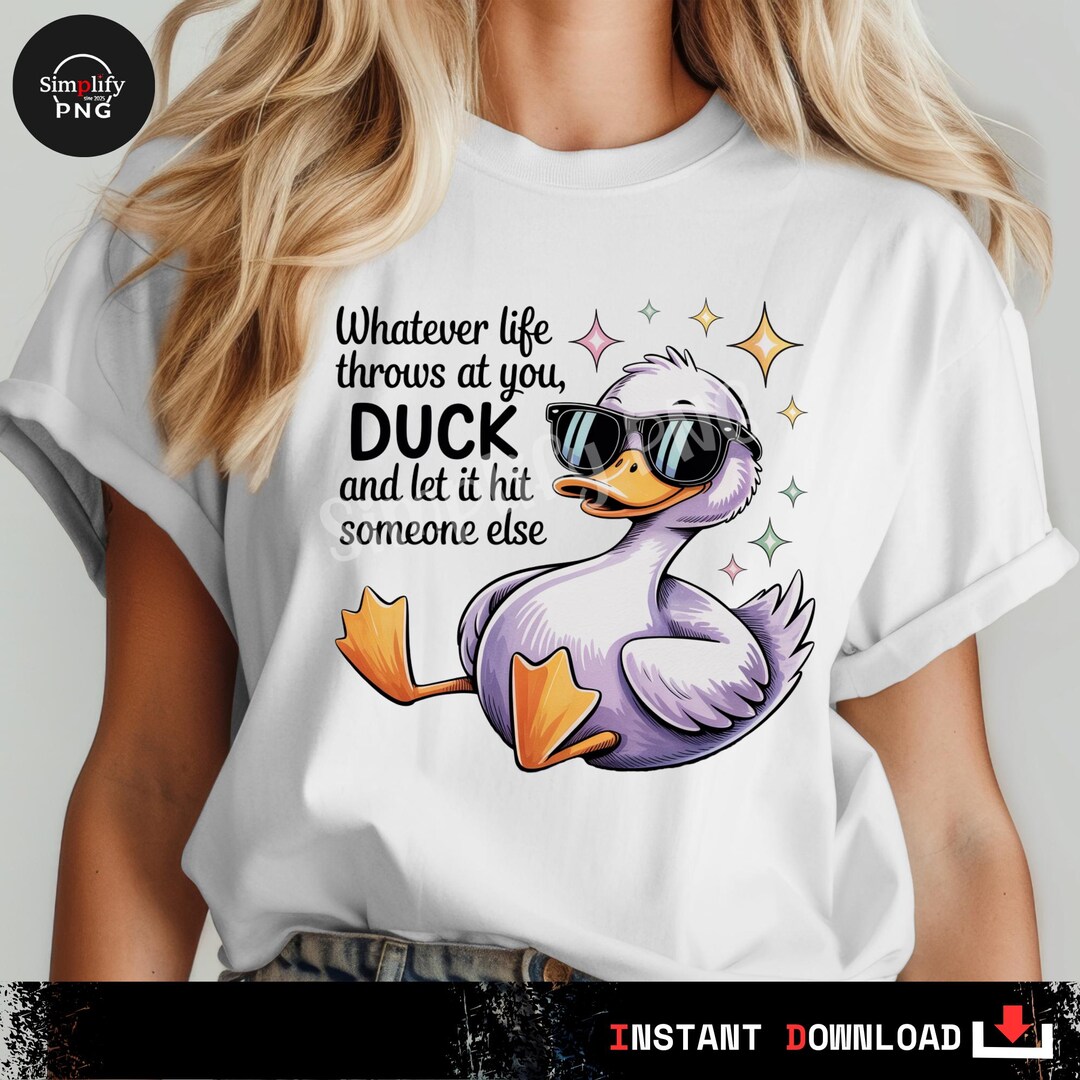 Lustige Ente sarkastischer Spruch PNG - Stickdatei (Digitaler Download ...