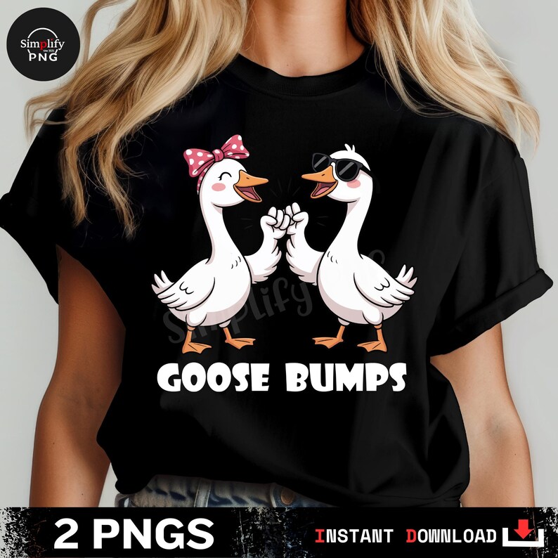 Goosebumps PNG Bundle, Friendship in the Air Goose Bump Funny, Art Push ...