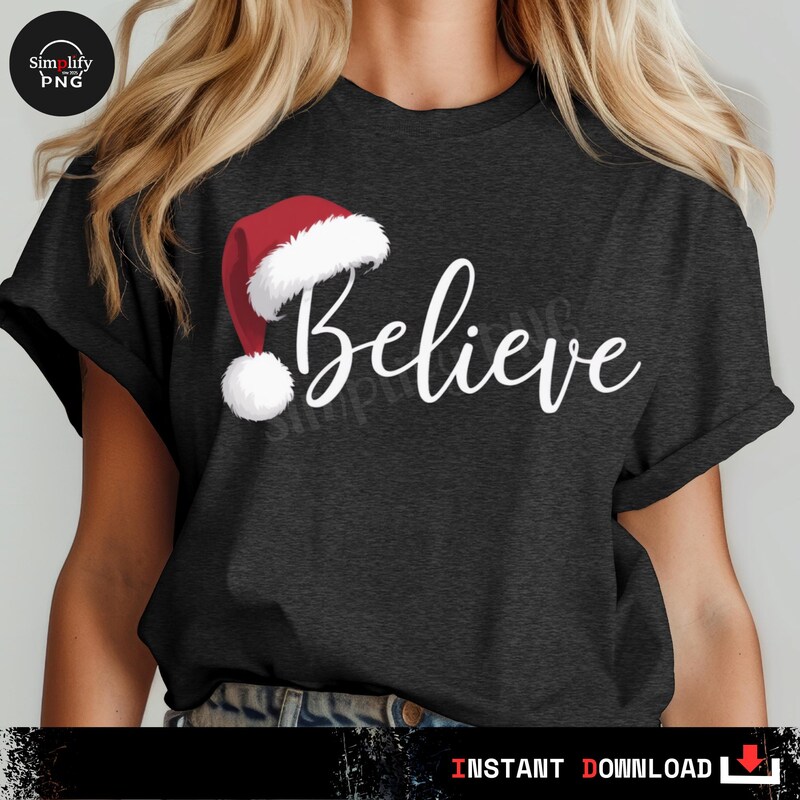 Believe Christmas Svg - Etsy