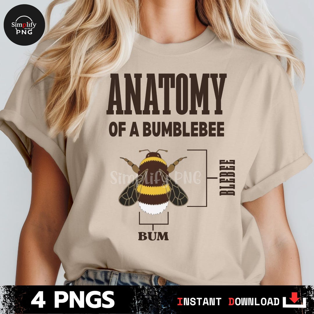 Bumblebee Anatomy PNG Bundle, Bee Clipart (digital Download) - Etsy