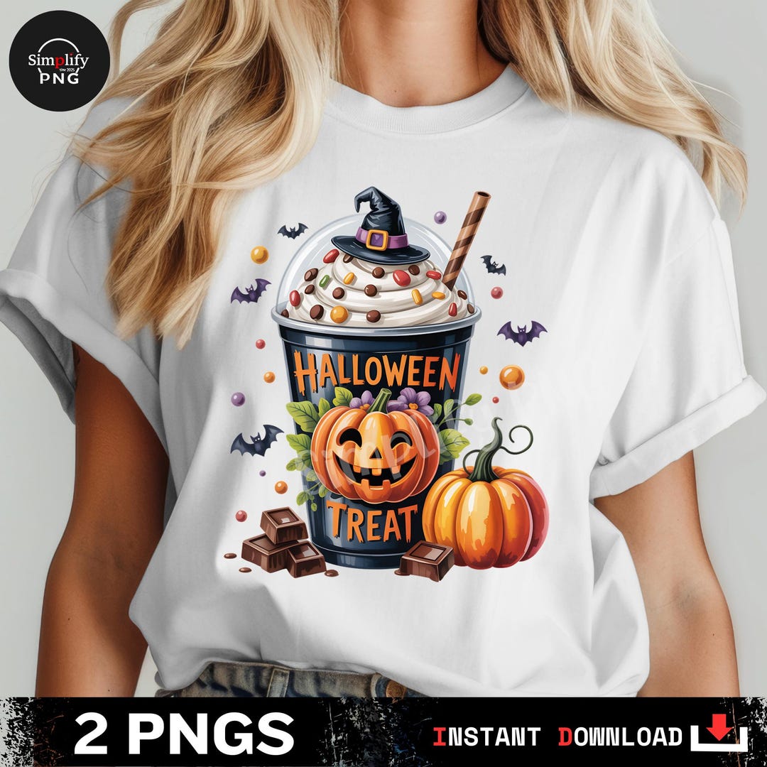Spooky Season Coffee Cups PNG Bundle: Halloween Pumpkin Spice Skeleton ...