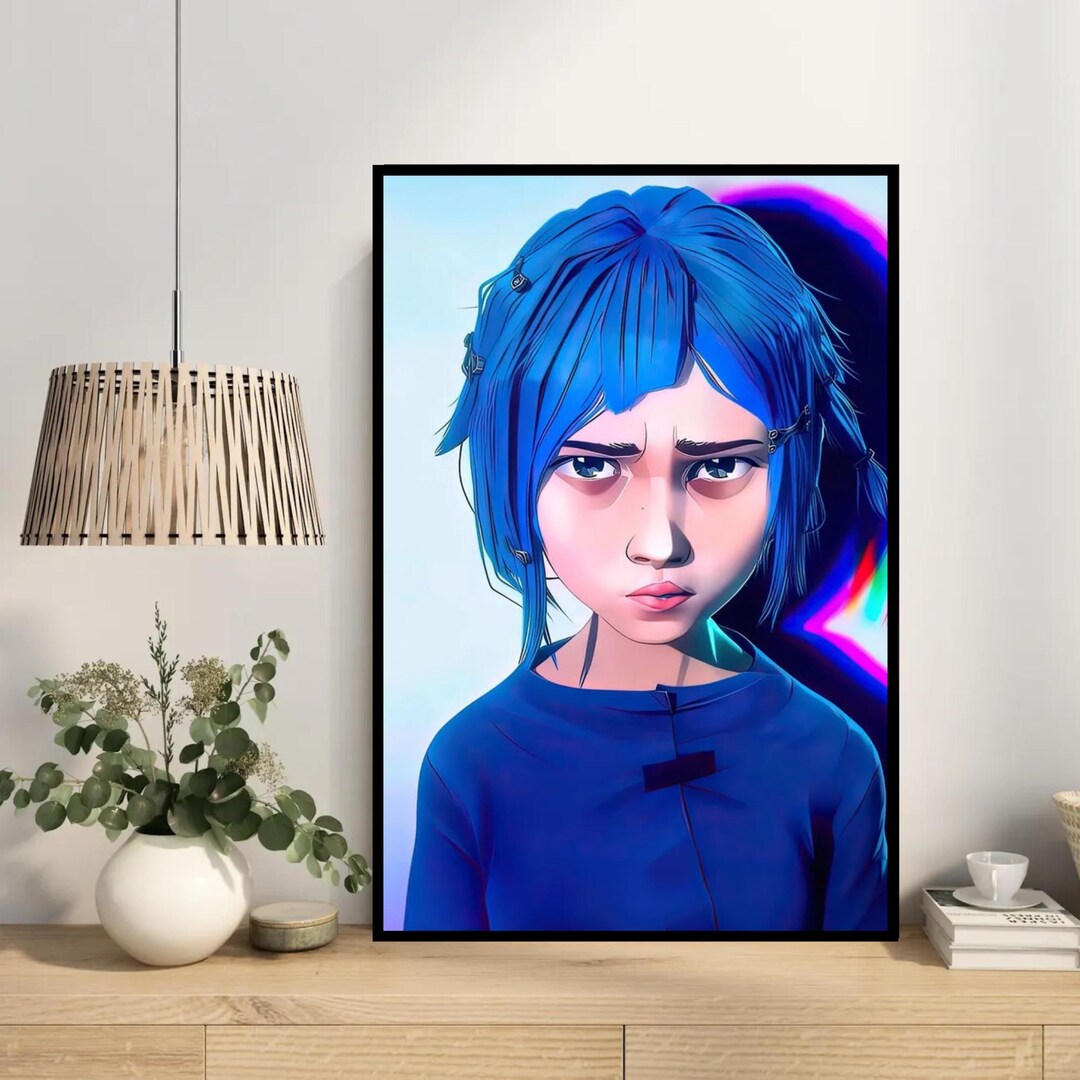 Young Jinx Arcane Poster - Mad Girl Anime Art Print, Powder Poster ...