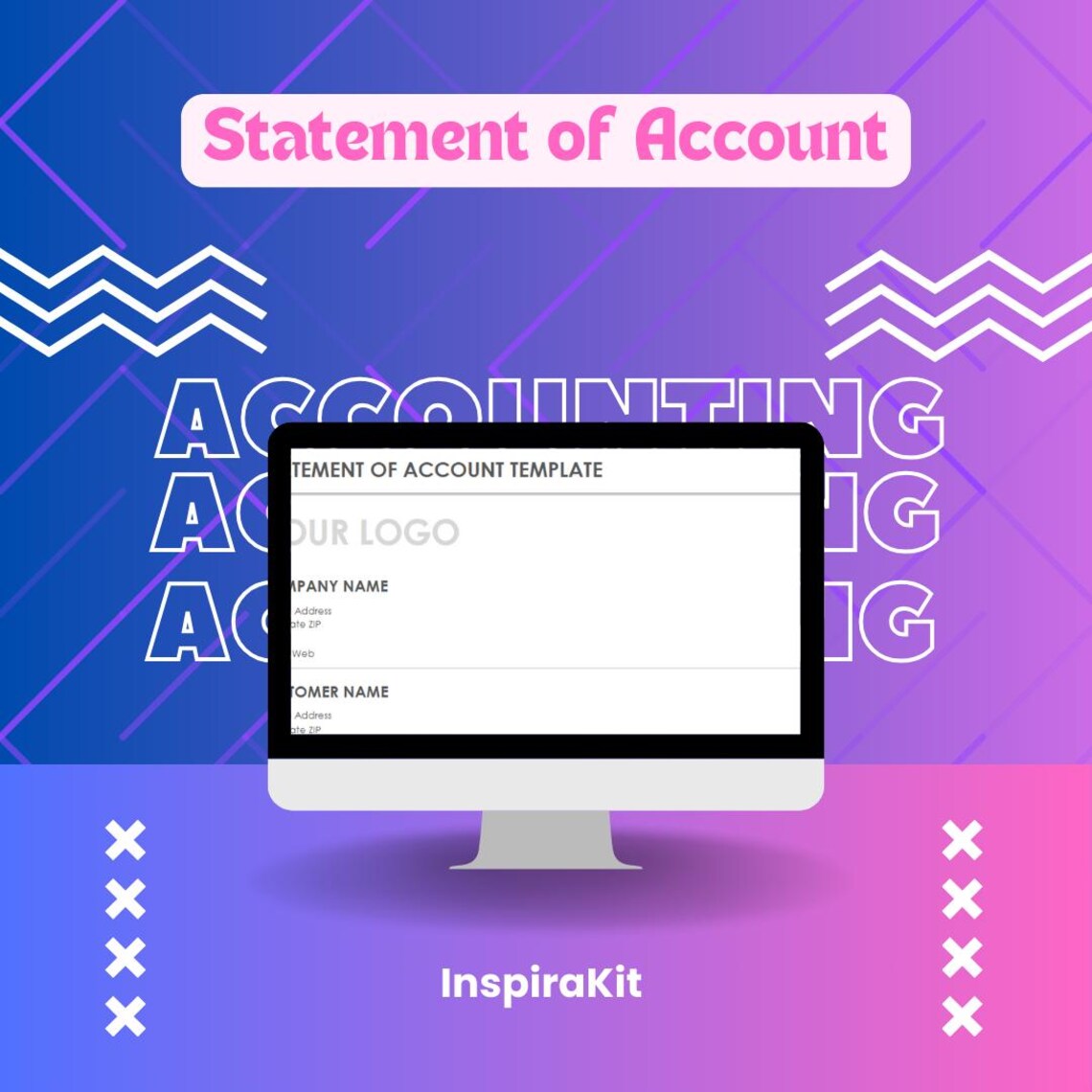 Statement of Account Excel Template | Customer Account Statement ...