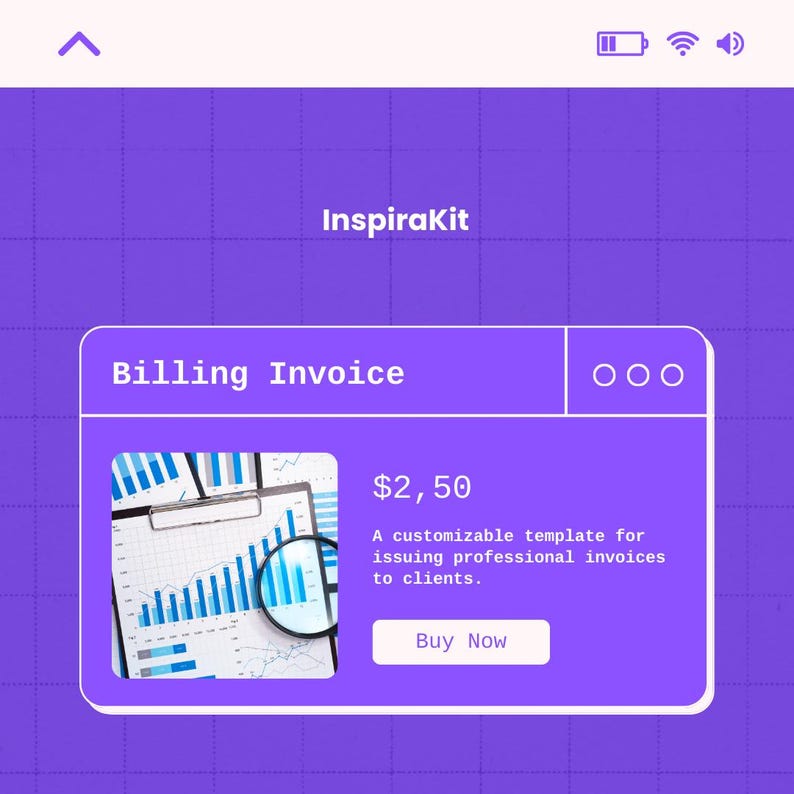 Billing Invoice Template | Printable & Editable Excel Spreadsheet ...