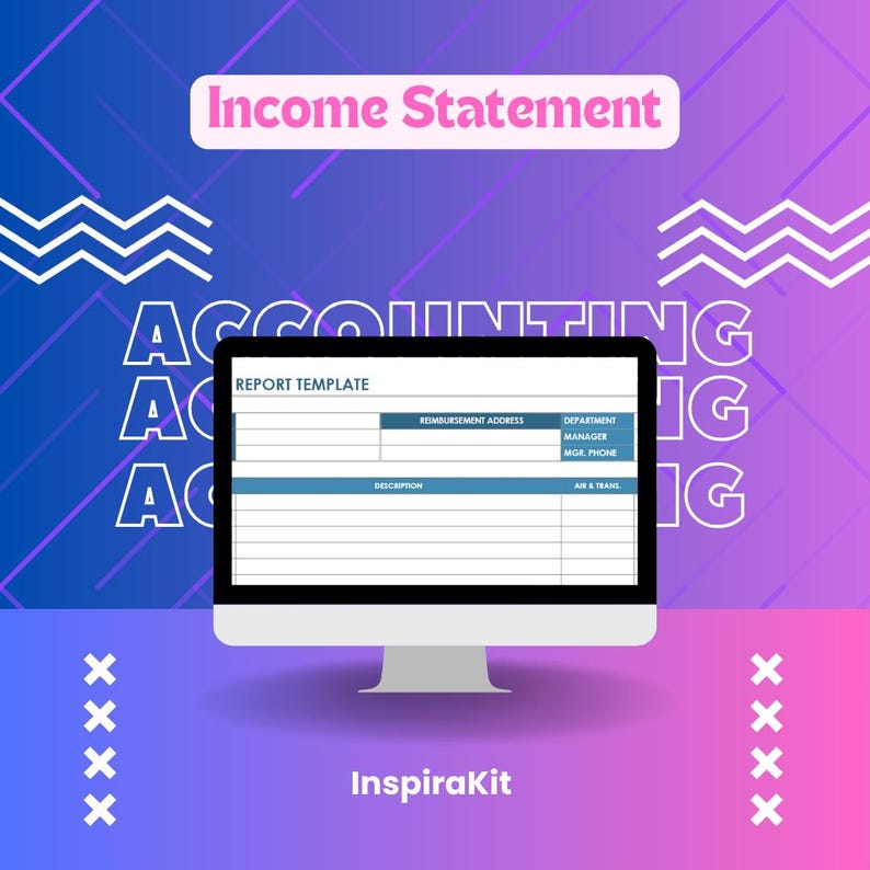 Income Statement Excel Template | Profit & Loss Statement | Small ...