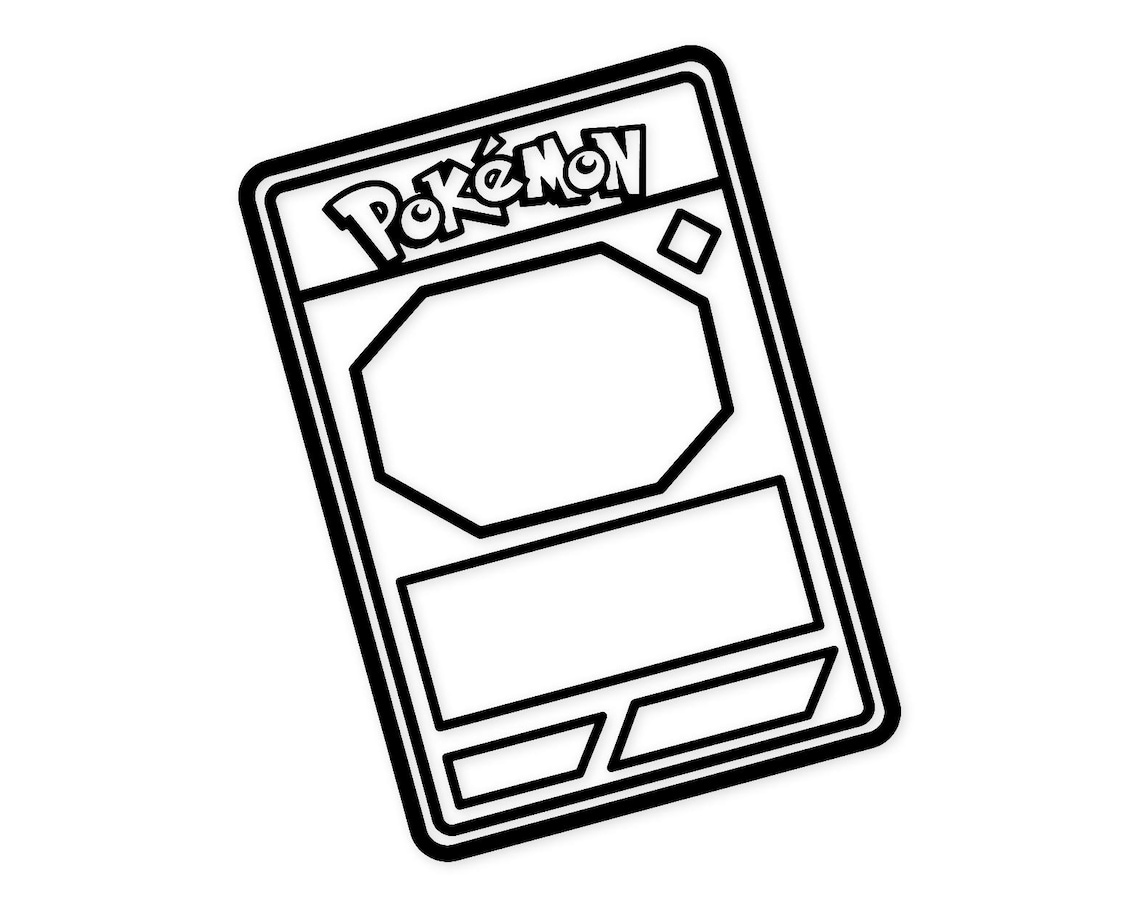 Pokemon Card Icon Svg Png: Minimalist Design for Stickers - Etsy