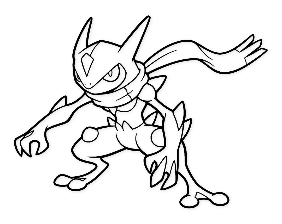 Greninja Icon Svg Png: Cut Ready Digital Design for Cricut Silhouette ...