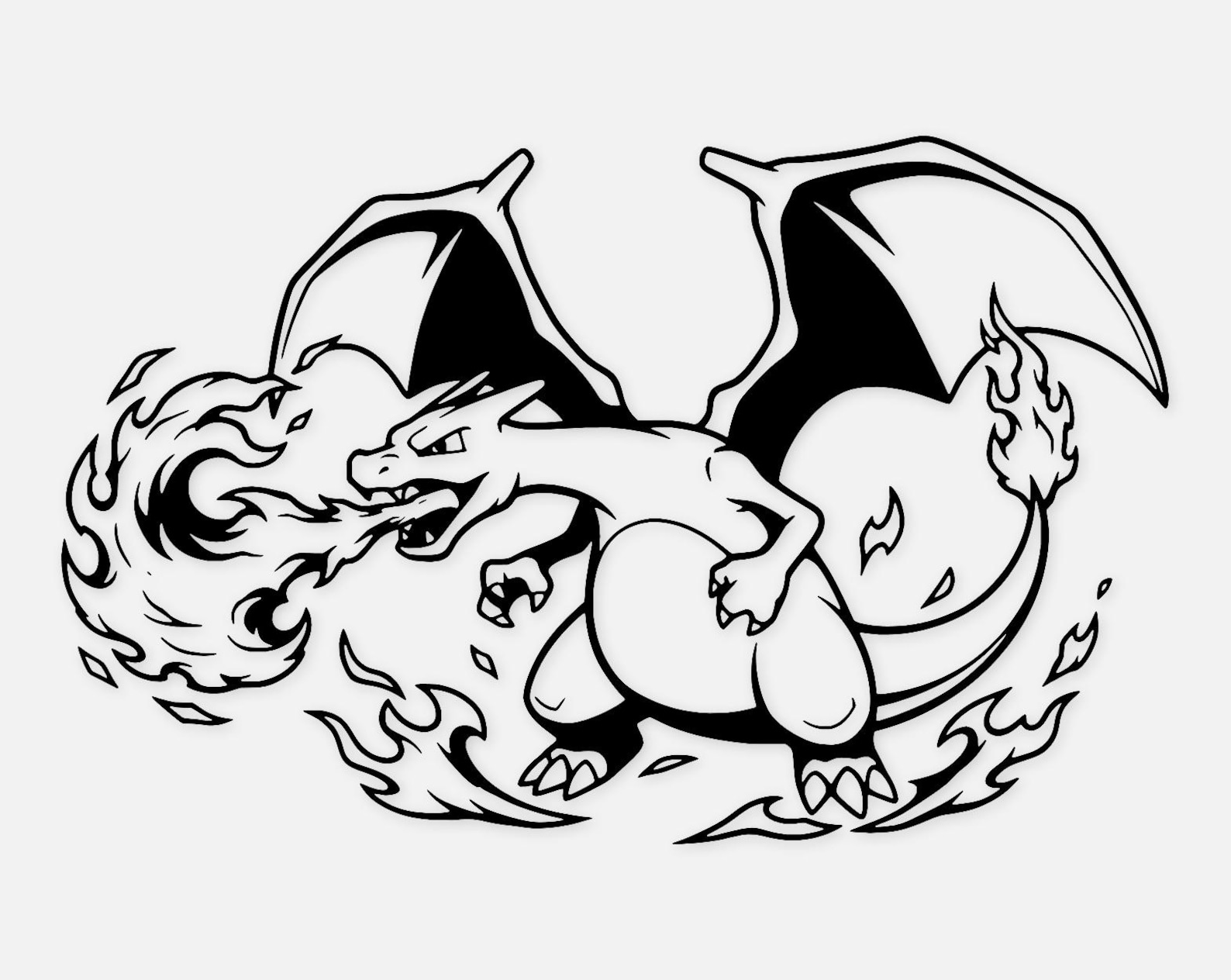 Charizard Svg Png: Bold Fire-breathing Design for Crafts - Etsy