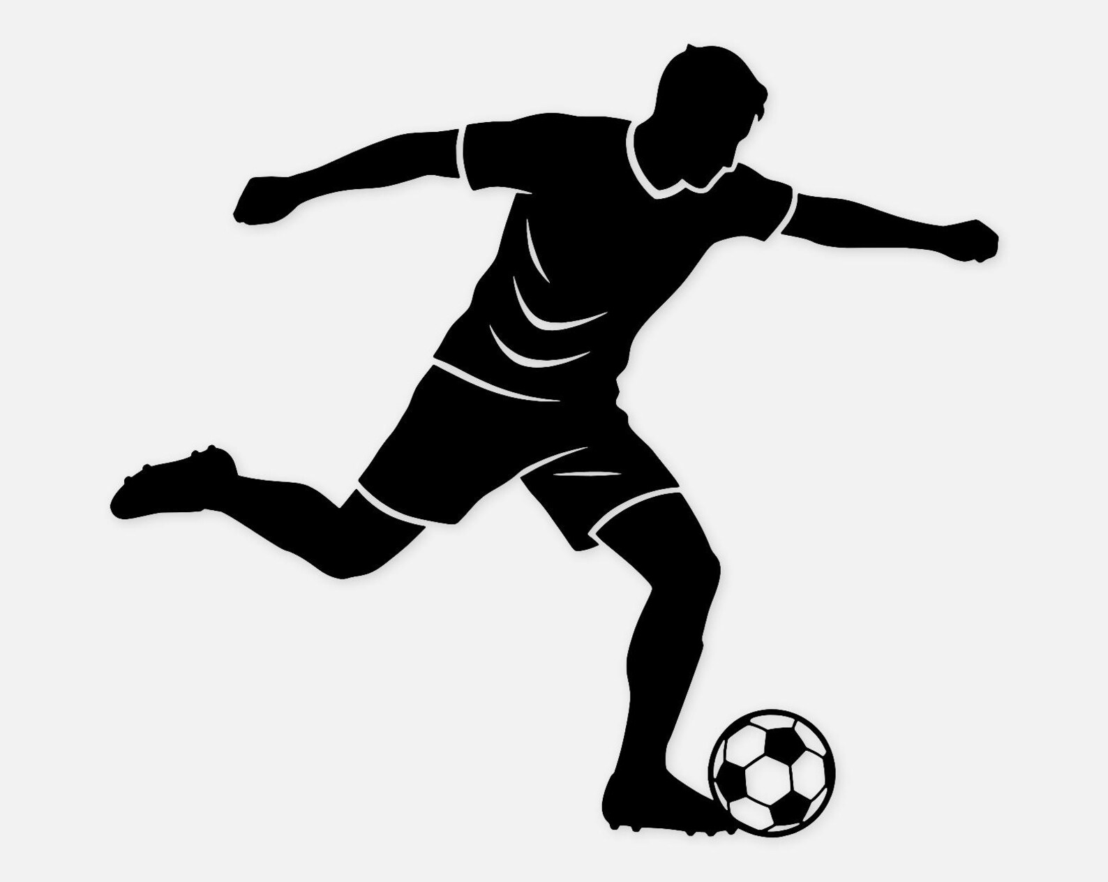 Kicking Action Svg Png: Cut Ready Digital Design for Cricut Silhouette ...