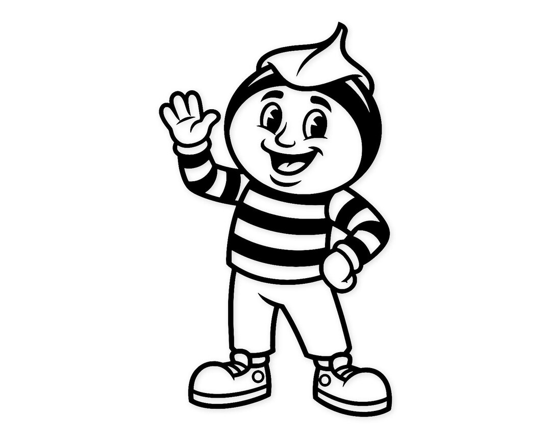 Brutus Buckeye Icon Svg Png: Minimalist Design for T-shirts - Etsy