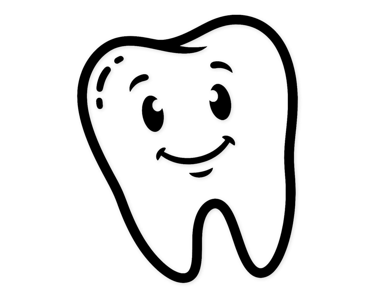 Smiling Tooth Icon Svg Png: Cut Ready Digital Design for Cricut ...