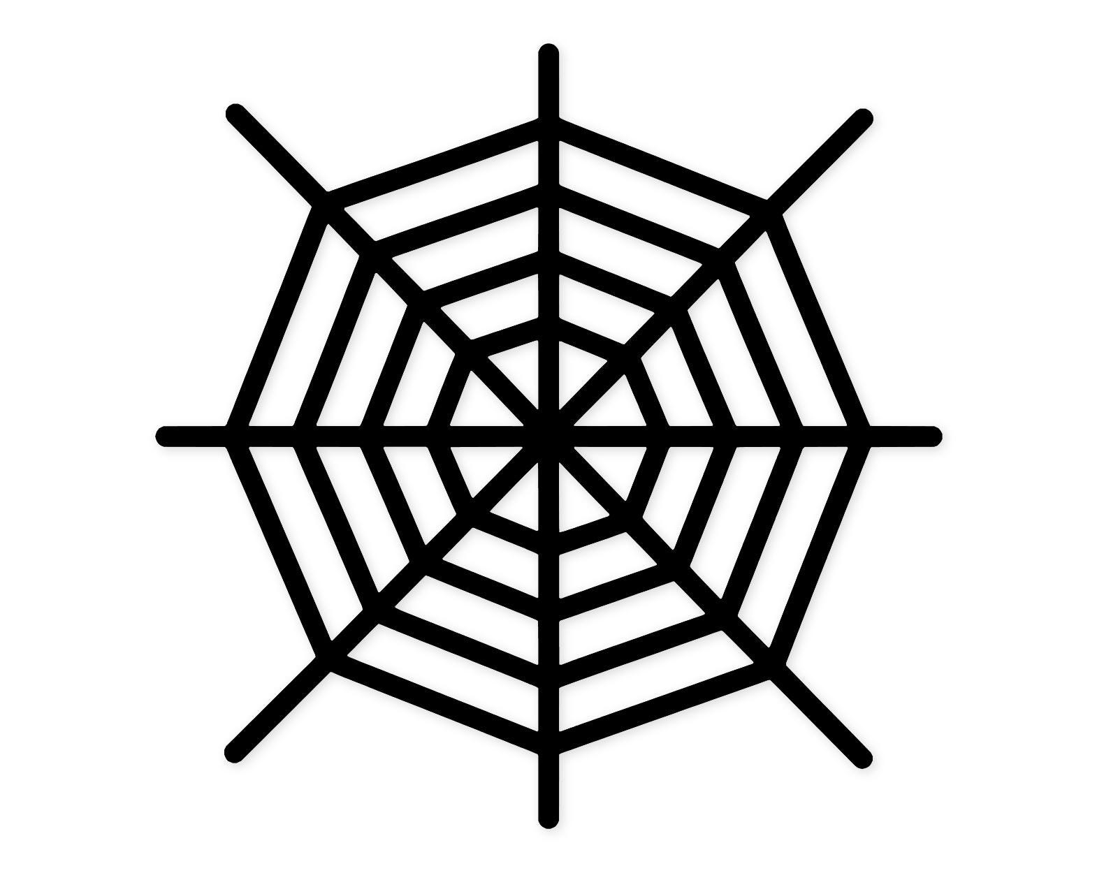 Cobweb Icon Svg Png: Bold Clean Outline for Crafts - Etsy