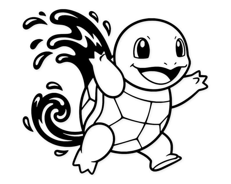 Squirtle Splash Svg Png: Whimsical Design for T-shirts - Etsy
