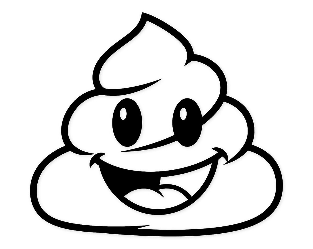 Smiling Poo Character Svg Png: Cut Ready Digital Design for Cricut ...