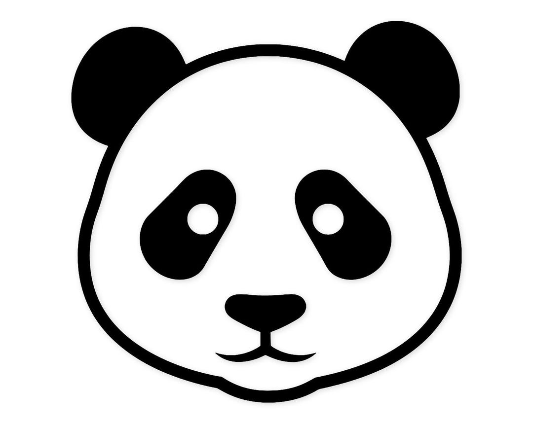 Panda Head Icon Svg Png: Cut Ready Digital Design for Cricut Silhouette ...