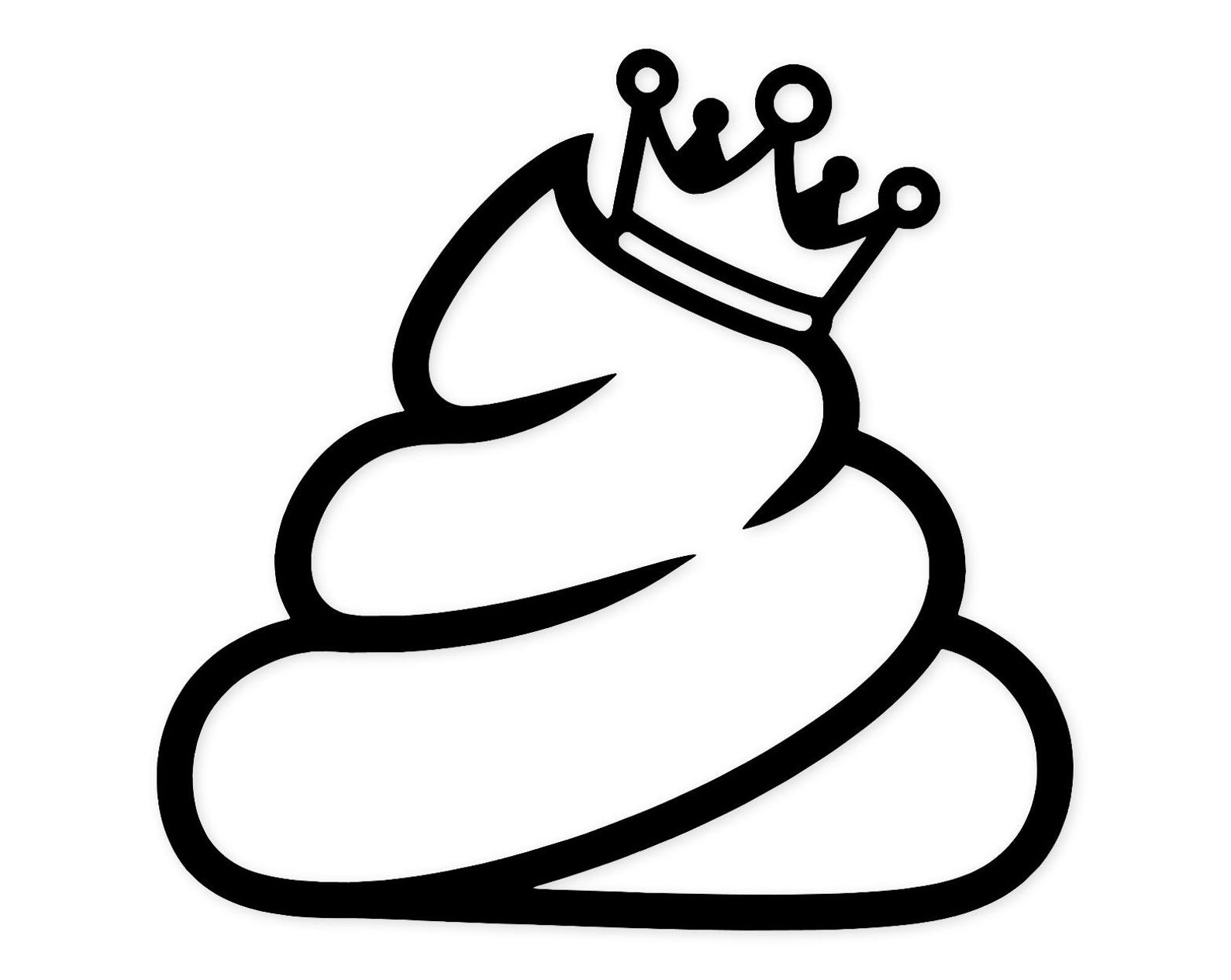 Poop Emoji With Crown Svg Png: Cut Ready Digital Design for Cricut ...