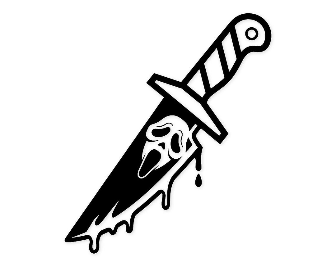 Chilling Knife Scene Svg Png: Bold Illustration for Horror Lovers - Etsy
