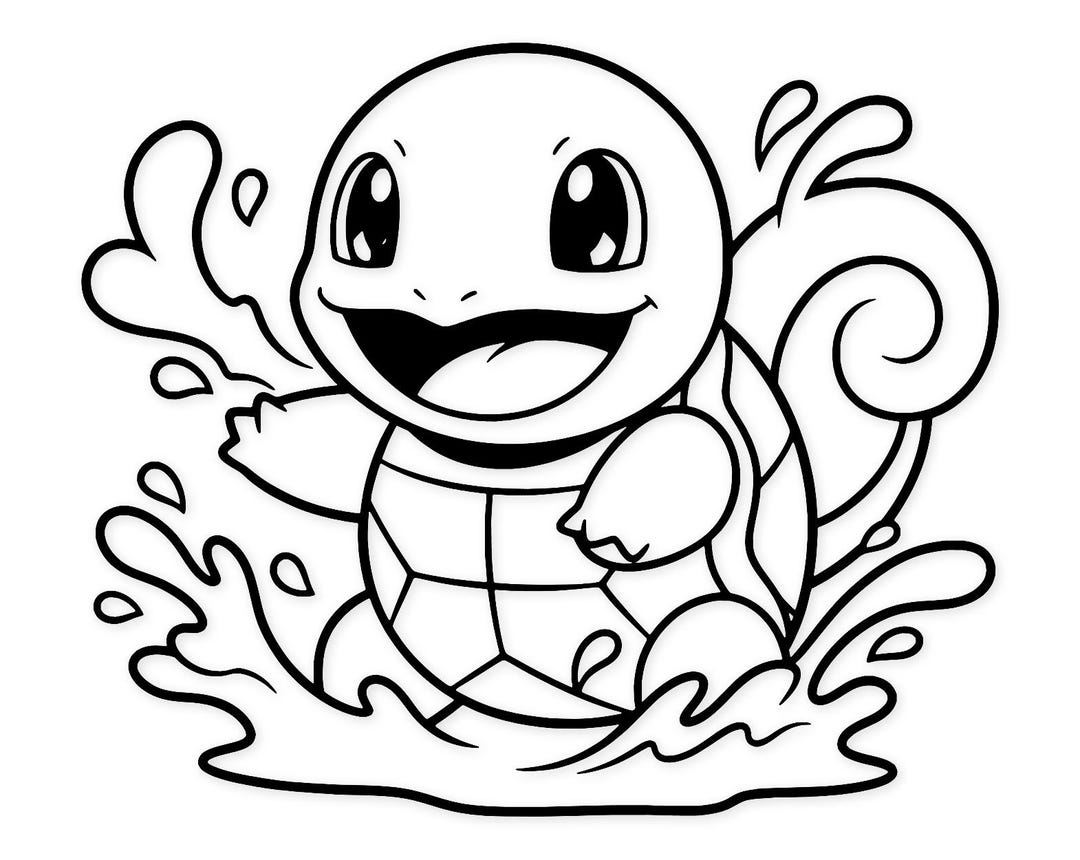 Squirtle Svg Png: Playful Design for Stickers and T-shirts - Etsy